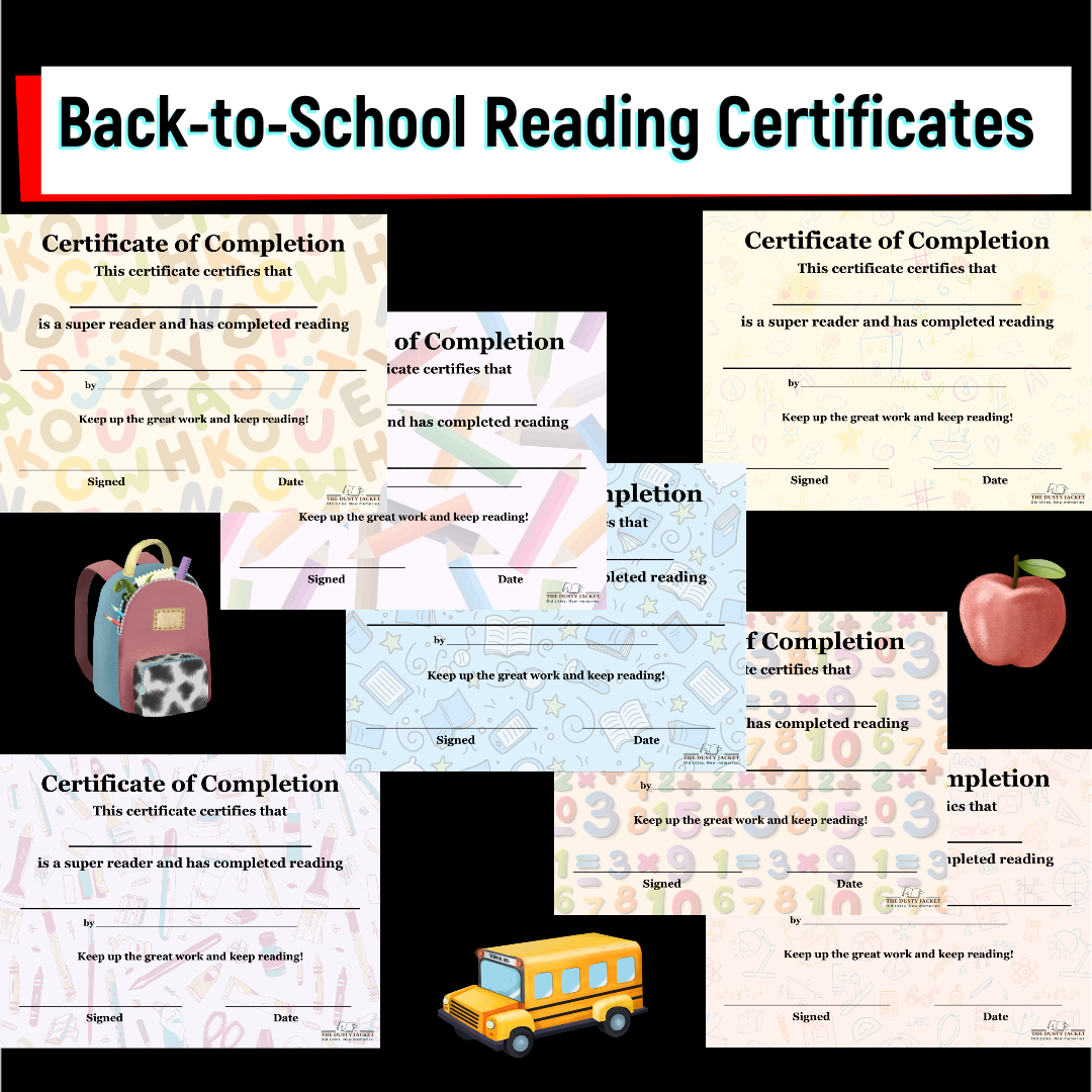FREE Back-to-School Reading Certificate Templates – The Dusty Jacket