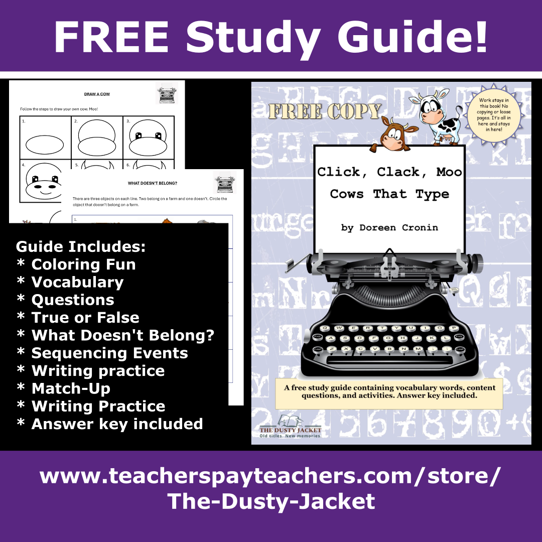 FREE Study Guide! Click, Clack Moo Cows That Type – The Dusty Jacket